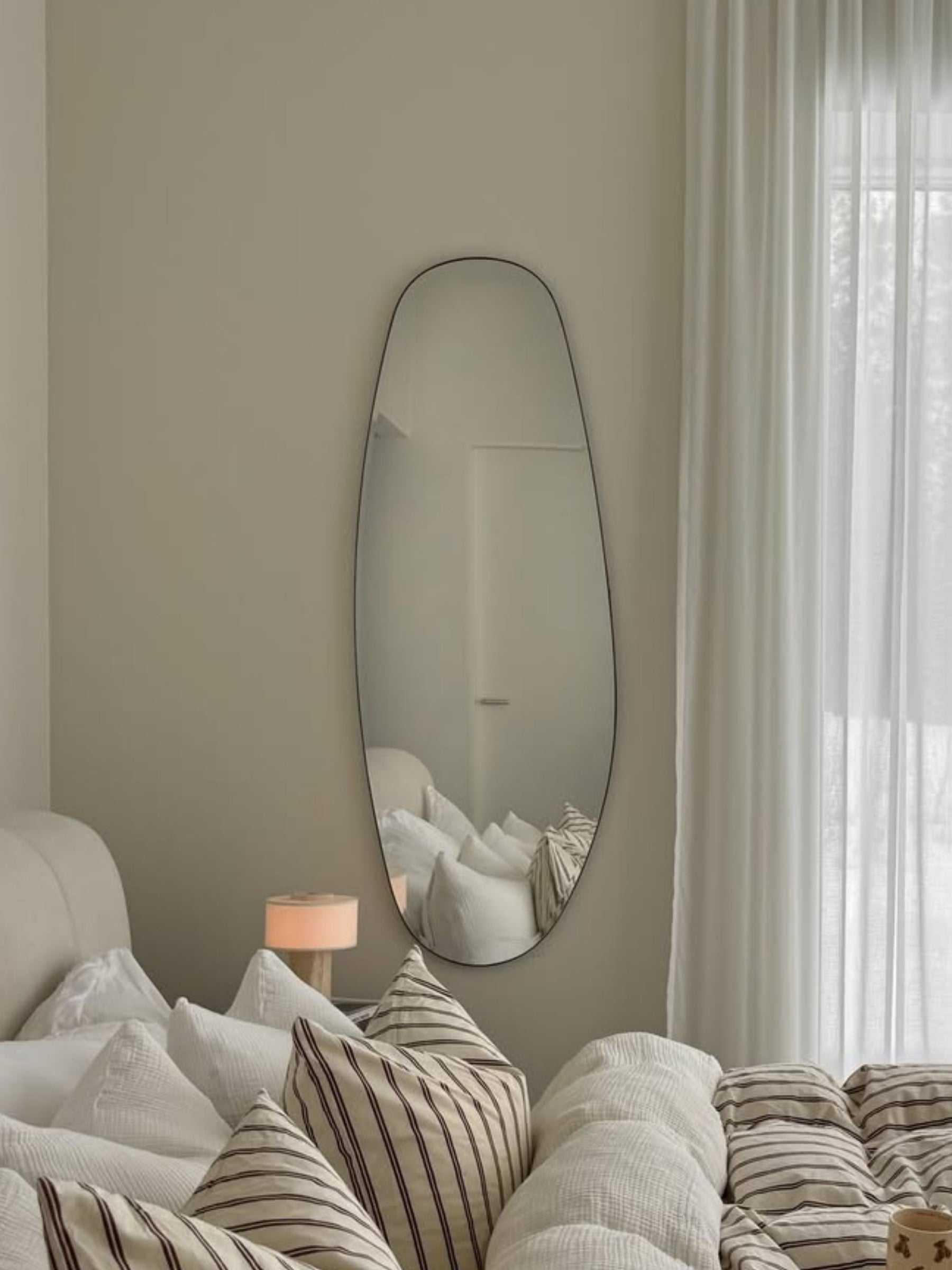 BLOSSHOLM » Opal Mirror Large | 150 x 55 cm - Asymmetrical Shaped