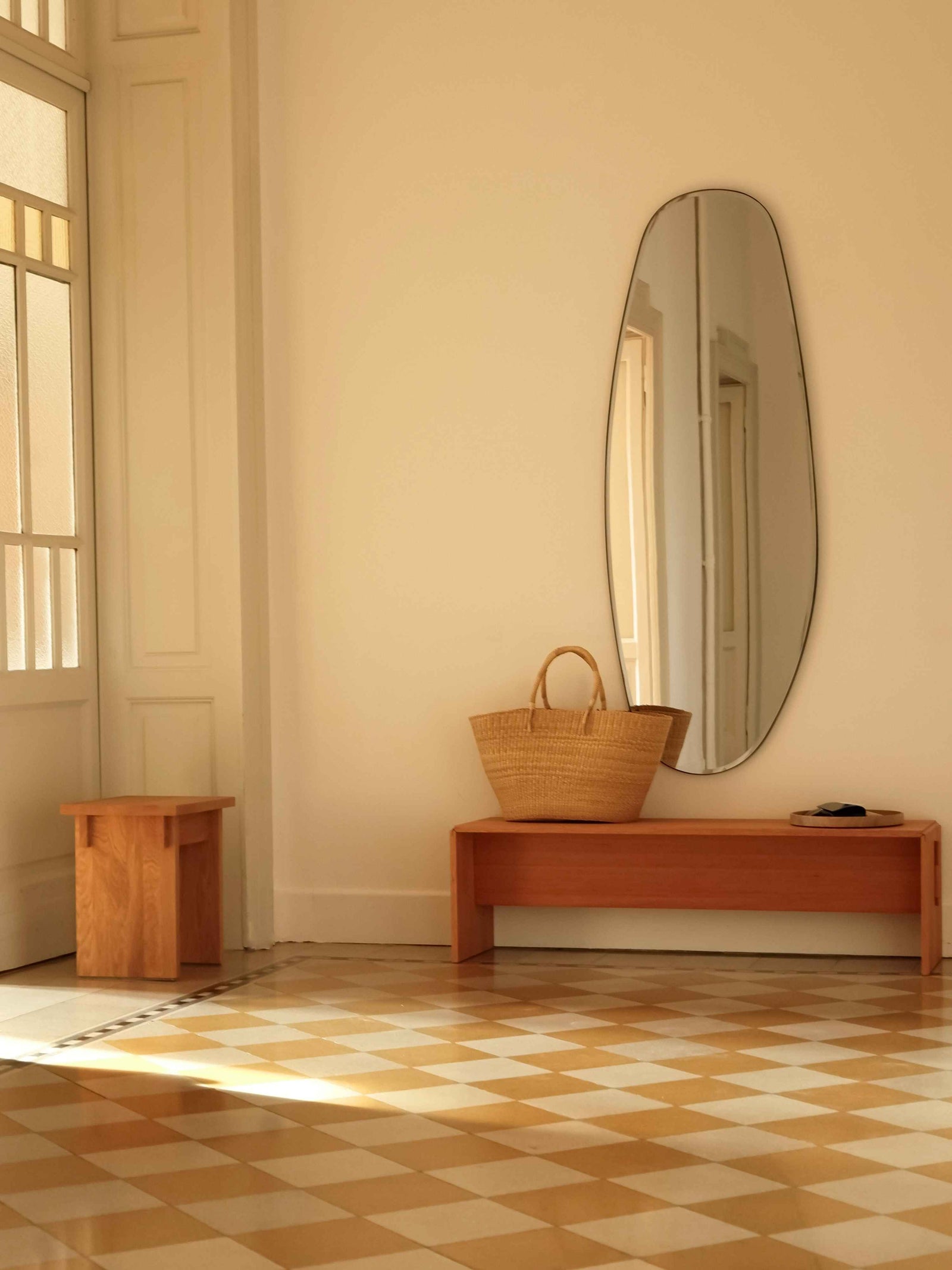 BLOSSHOLM » Opal Mirror Large | 150 x 55 cm - Asymmetrical Shaped